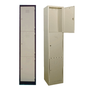 3 Compartment Steel Locker - Superior Office Solutions
