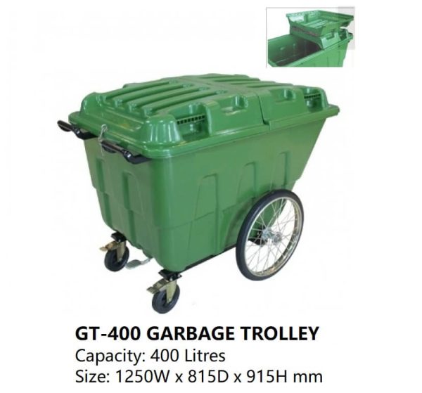GT-400 Mobile Garbage Bin / Leach Bin - Superior Office Solutions