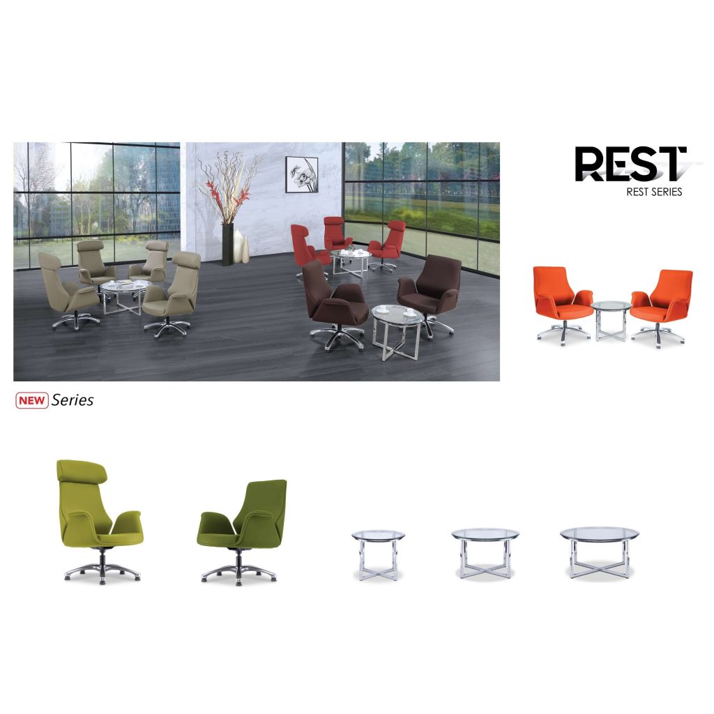 Rest Swivel Lounge Chair / Rest Round Coffee Table - Superior Office ...